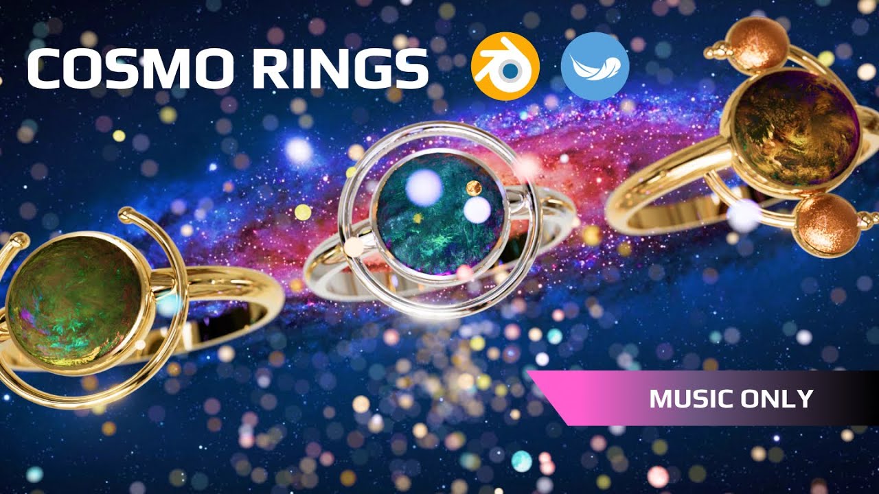 Cosmo rings in Blender, timelapse - YouTube