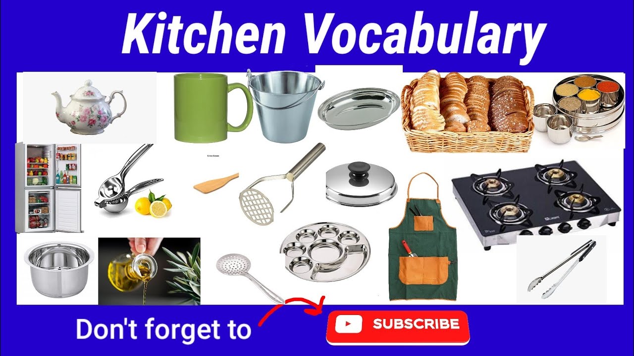 Kitchen Vocabulary with pictures/Daily Use English Words#kitchen# ...