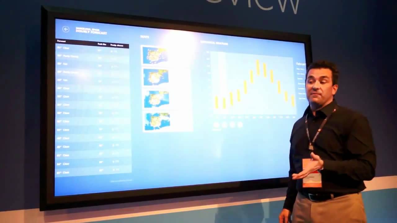 Windows 8 on an 82-inch TV! - YouTube