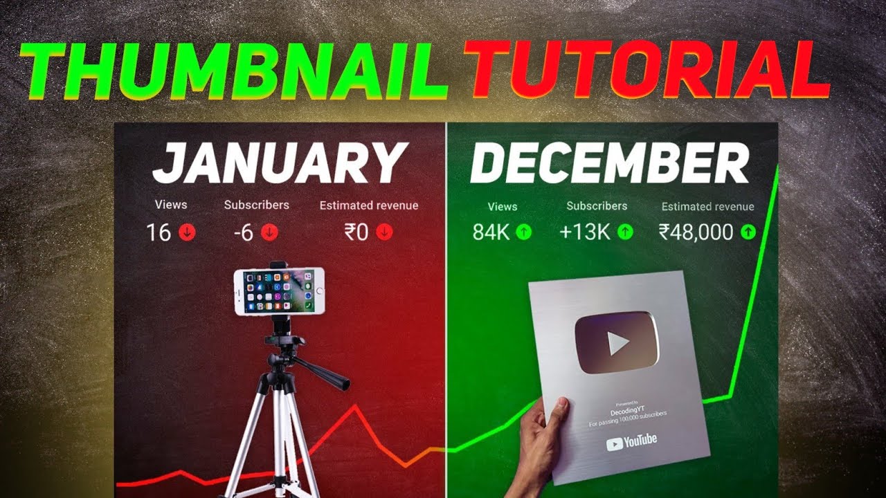 How To Make Viral Thumbnails Like ‎@decodingyt And ‎@TubeSenseiofficial - YouTube