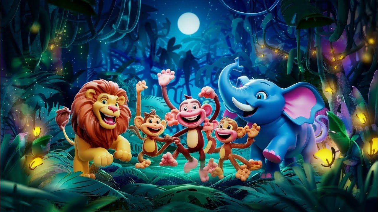 Dancing in the Jungle | Magical 3D AI Cartoon Animation | Mh Cartoon ...