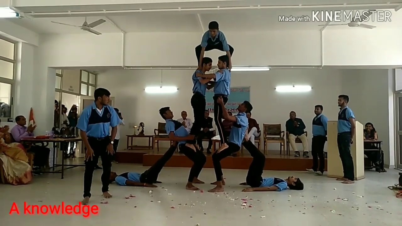 Sports Pyramid | Human pyramid | sports day - YouTube