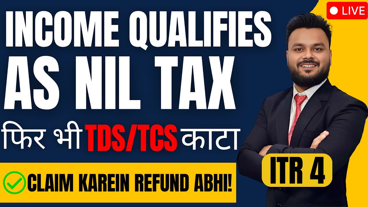 ITR 4 | Nil Return Filing | Claim your TDS/TCS Refund - YouTube