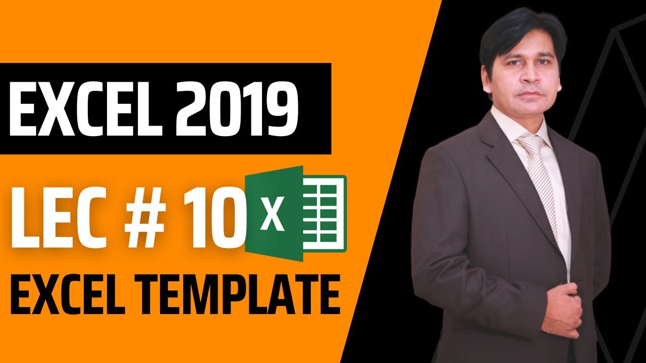 10. Excel 2019 Create New Template - YouTube