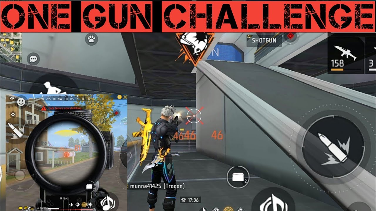 One Gun 🔫 Challenge With Me 😲 Only Red 🍒 Game 🎮 Play ️ Video With Me ...