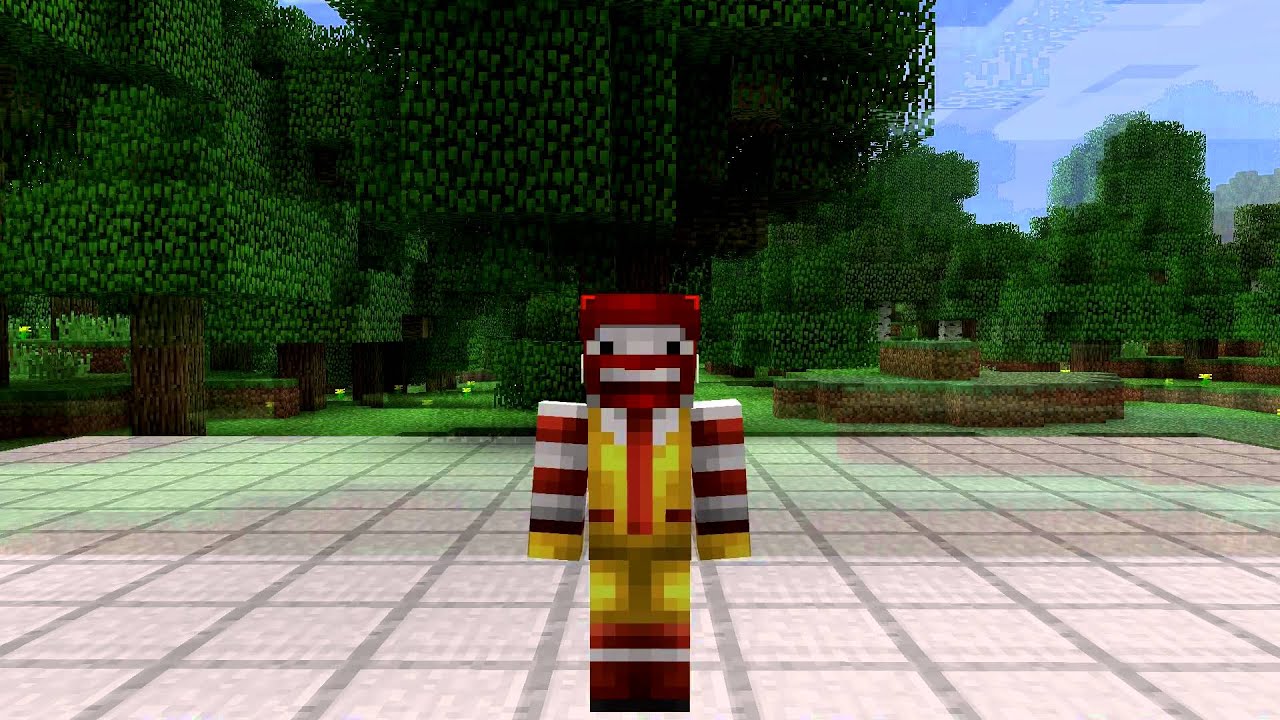 Ronald McDonald Minecraft Skin Spotlight - YouTube