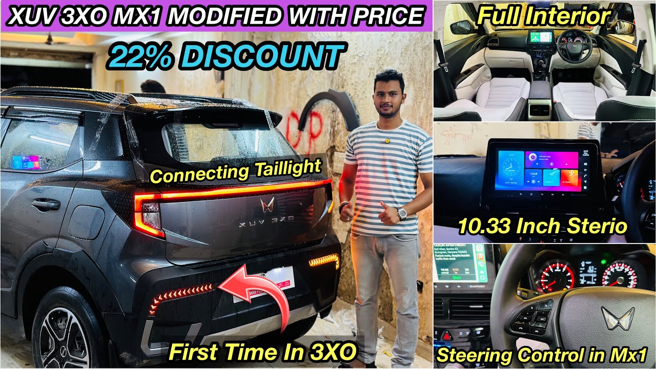 XUV 3XO MX1 MODIFIED WITH PRICE🔥XUV 3XO MODIFICATION🔥XUV 3XO REFLECTOR🔥 ...