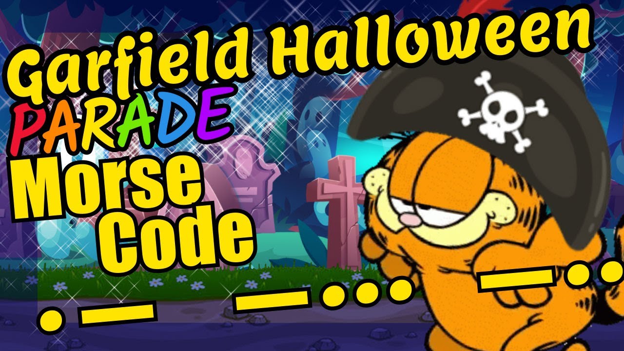 Garfield Halloween Teaching the Morse Code Alphabet Educational Video ...