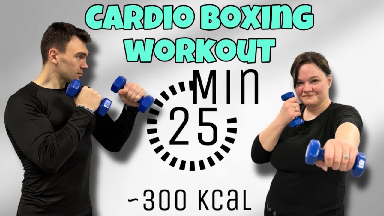 Intense 25-Min Tae Bo with Dumbbells | Full-Body Workout: 45/25 ...
