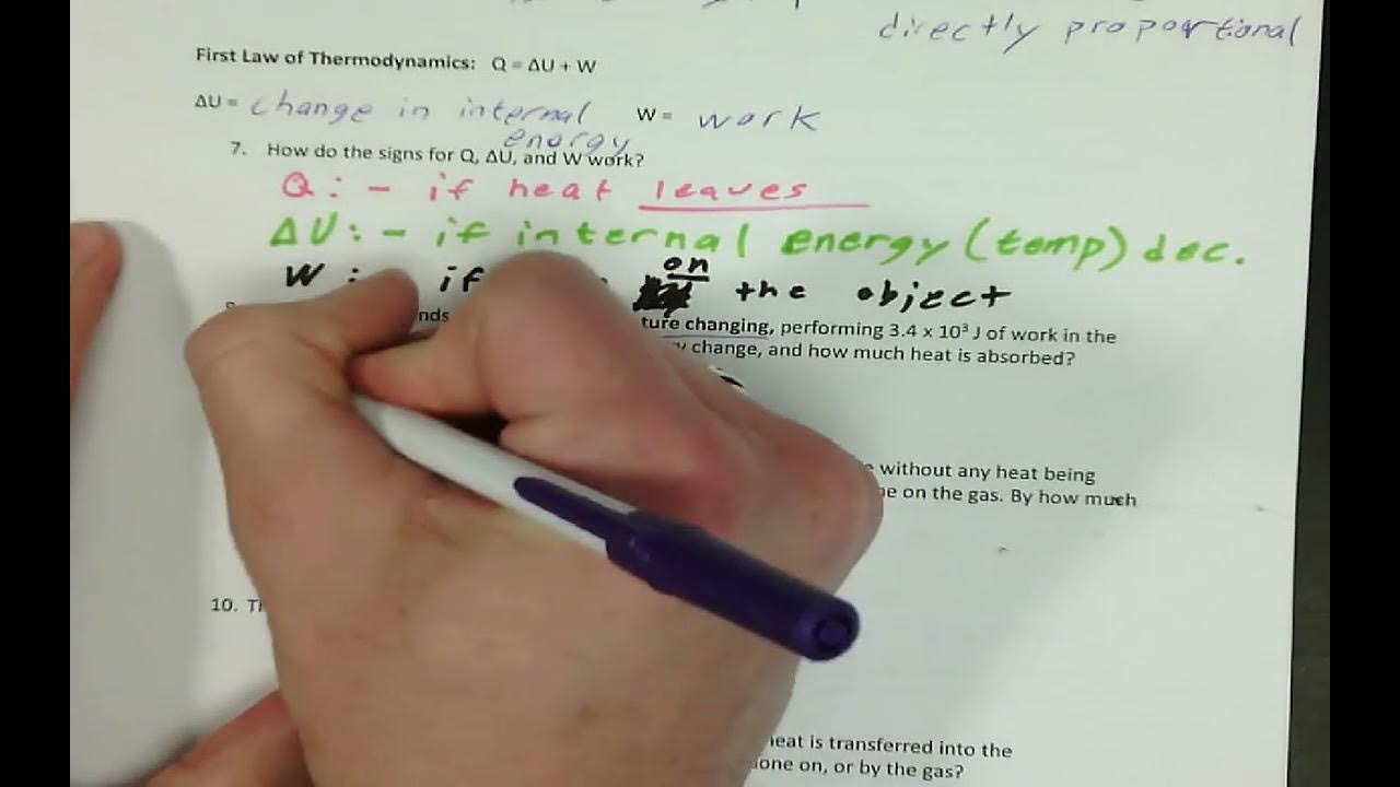 Physics 2 - Thermodynamics - Practice 3a (Part 4): 1st Law of ...