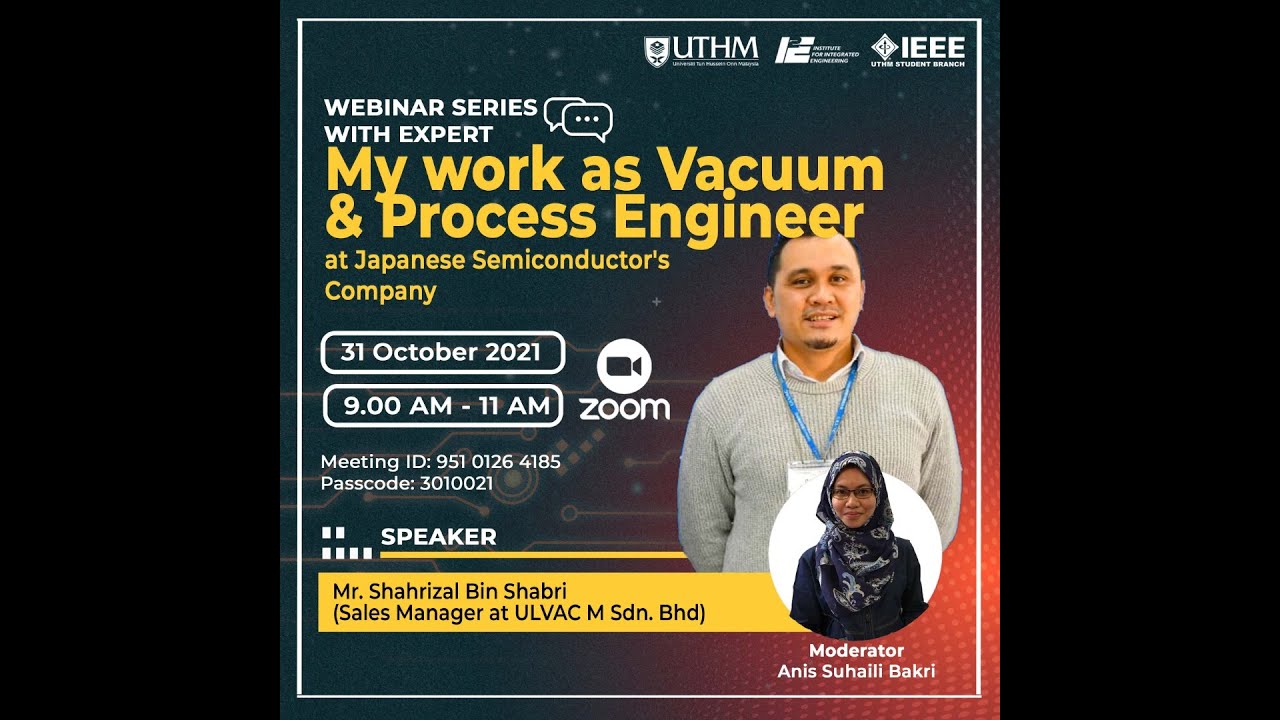 My work as Vacuum & Process Engineer at Japanese Semiconductor's ...