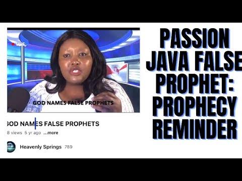 PROPHECY, VISION REMINDER:PASSION JAVA FALSE - YouTube