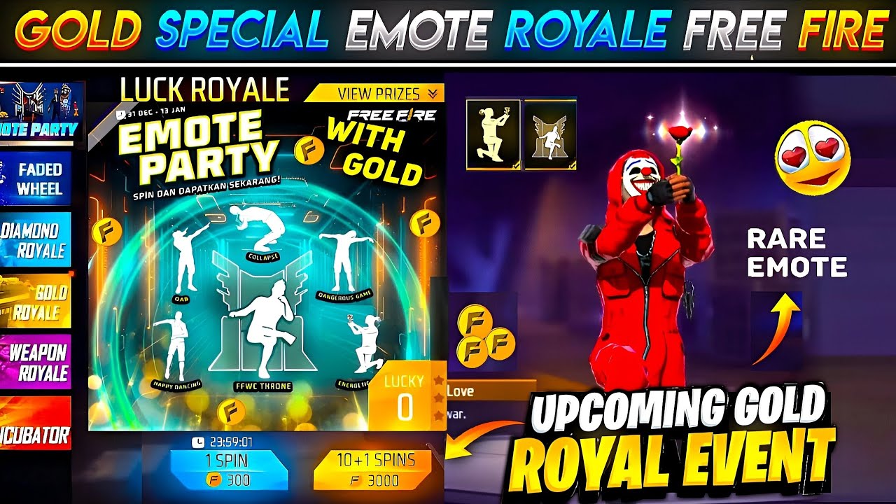GOLD SPECIAL EMOTE ROYAL - YouTube