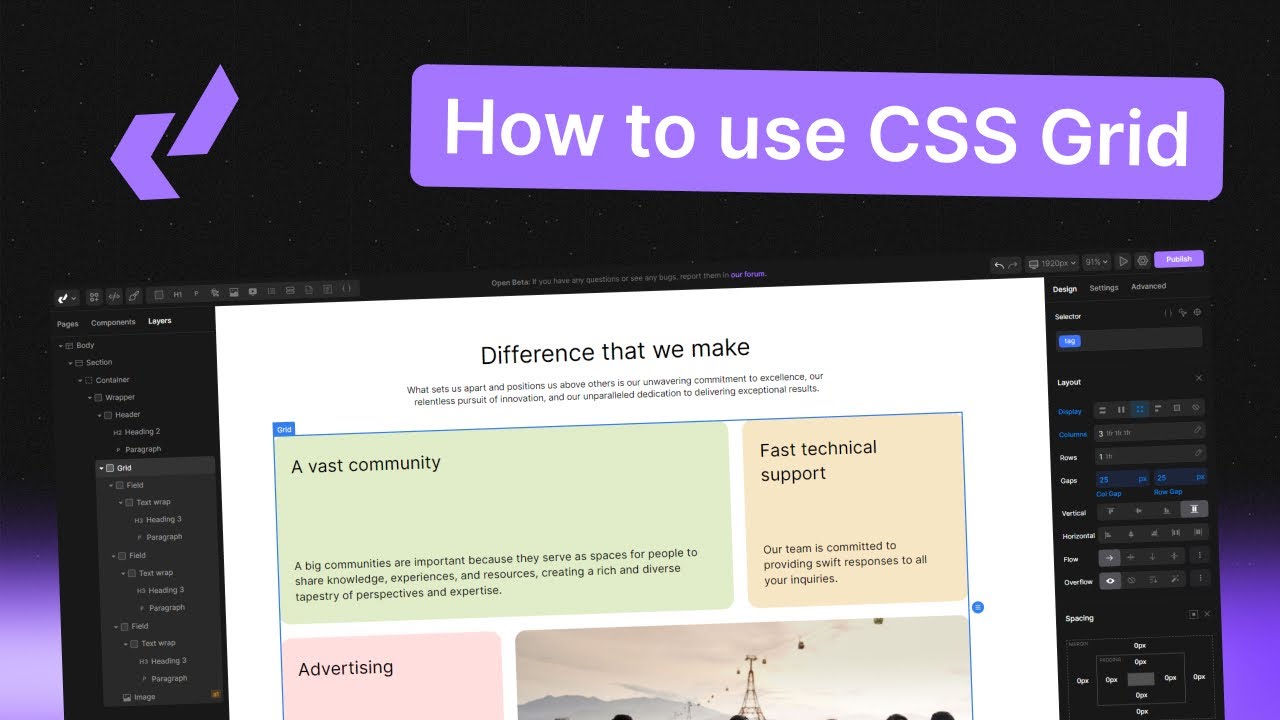 How To Use Css Grid Divhunt Youtube