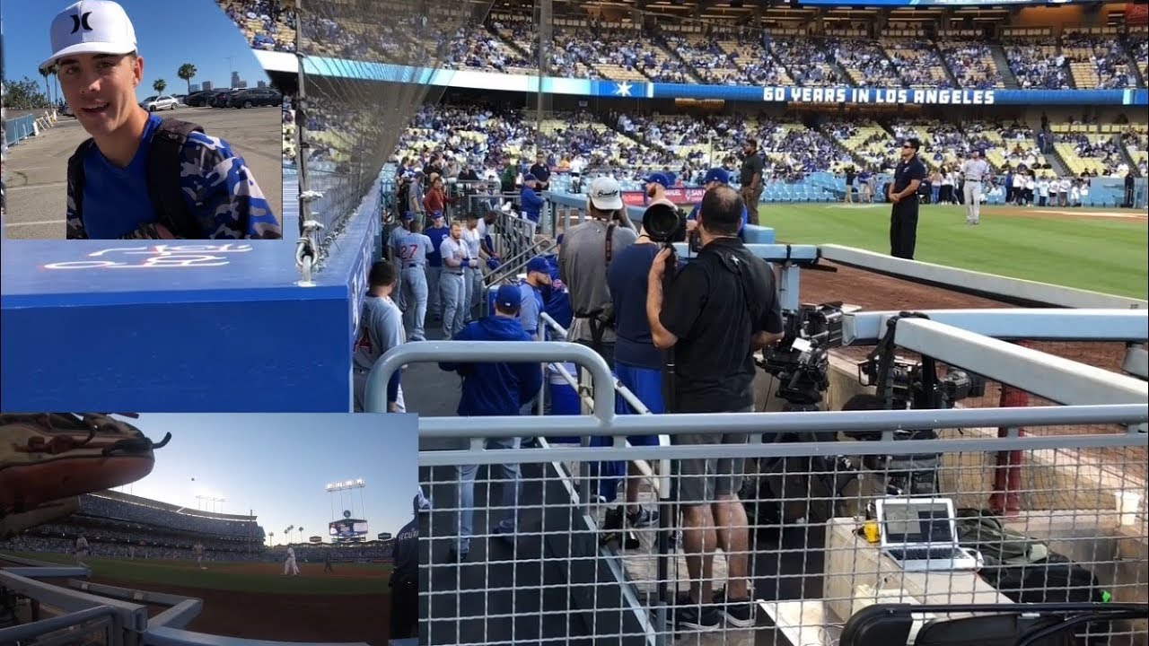 Up close action at Dodger Stadium! | Angels Vlogs Ep 34 - YouTube
