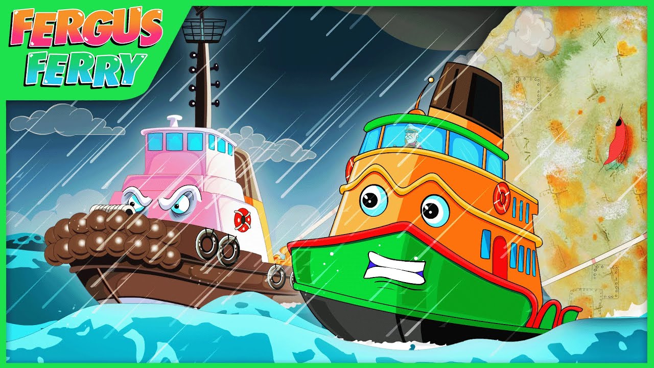 Ep. 6 'Fergus Ferry Tries a New Job' | Boats for Children | Cartoons ...
