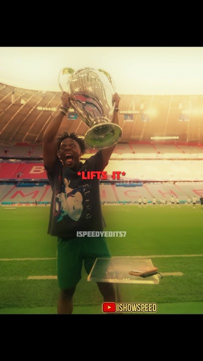 Speed lifts the UCL Thropy😂 - YouTube