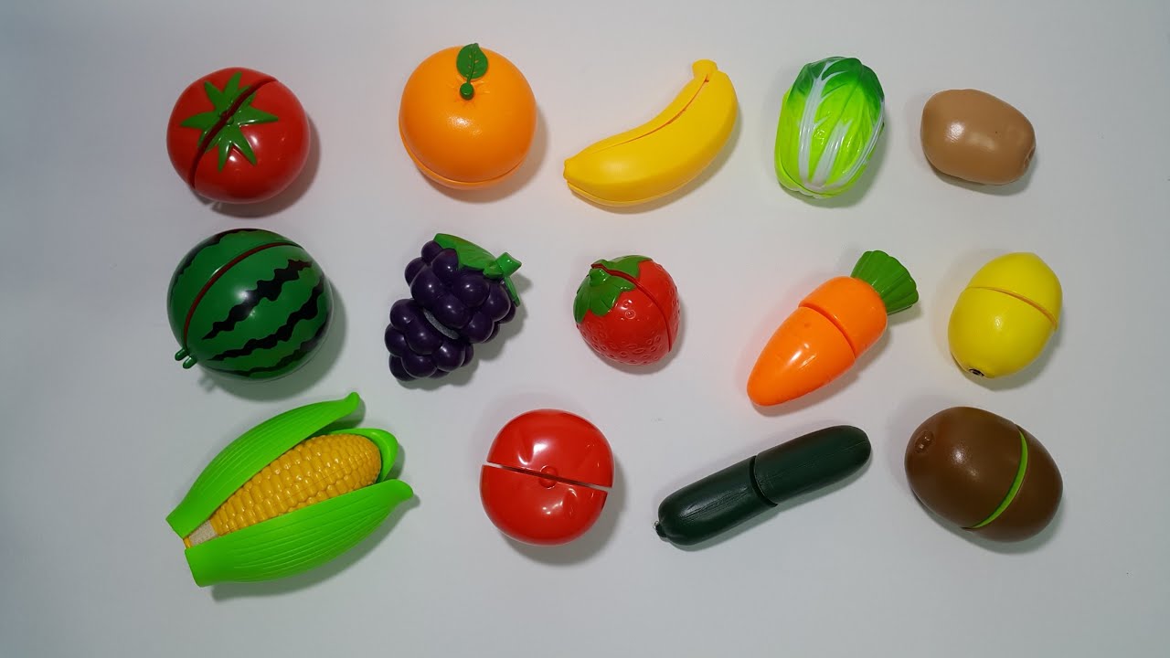 Learn names of fruits and vegetables efficiently with toy velcro ...