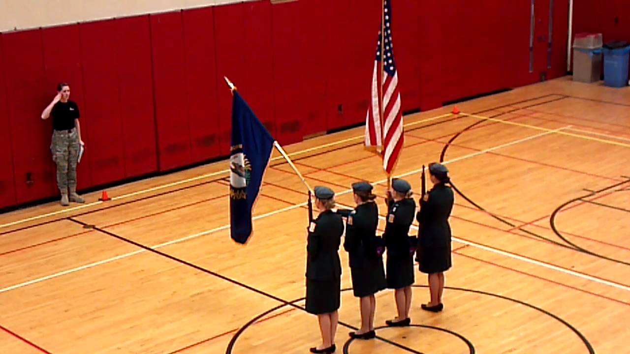 Female Color Guard EKU Perishing Rifles Drill Competition - YouTube
