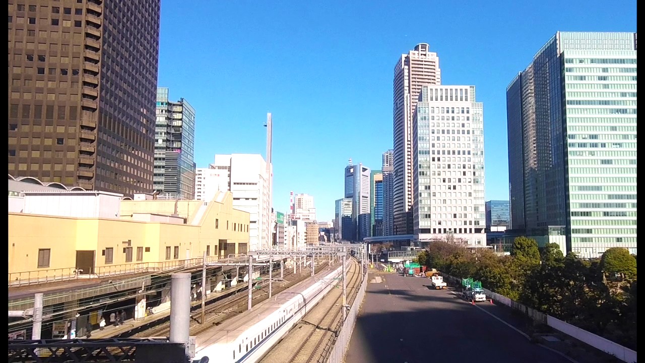 The Shinkansen, express trains and commuter trains (Time Lapse) - YouTube