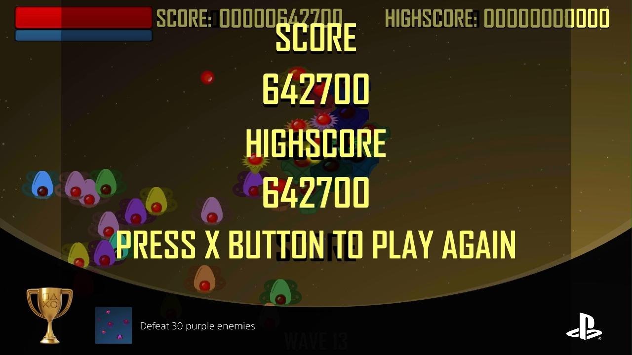 Cazzarion: Space Ace ~ Defeat 30 purple enemies Trophy - YouTube