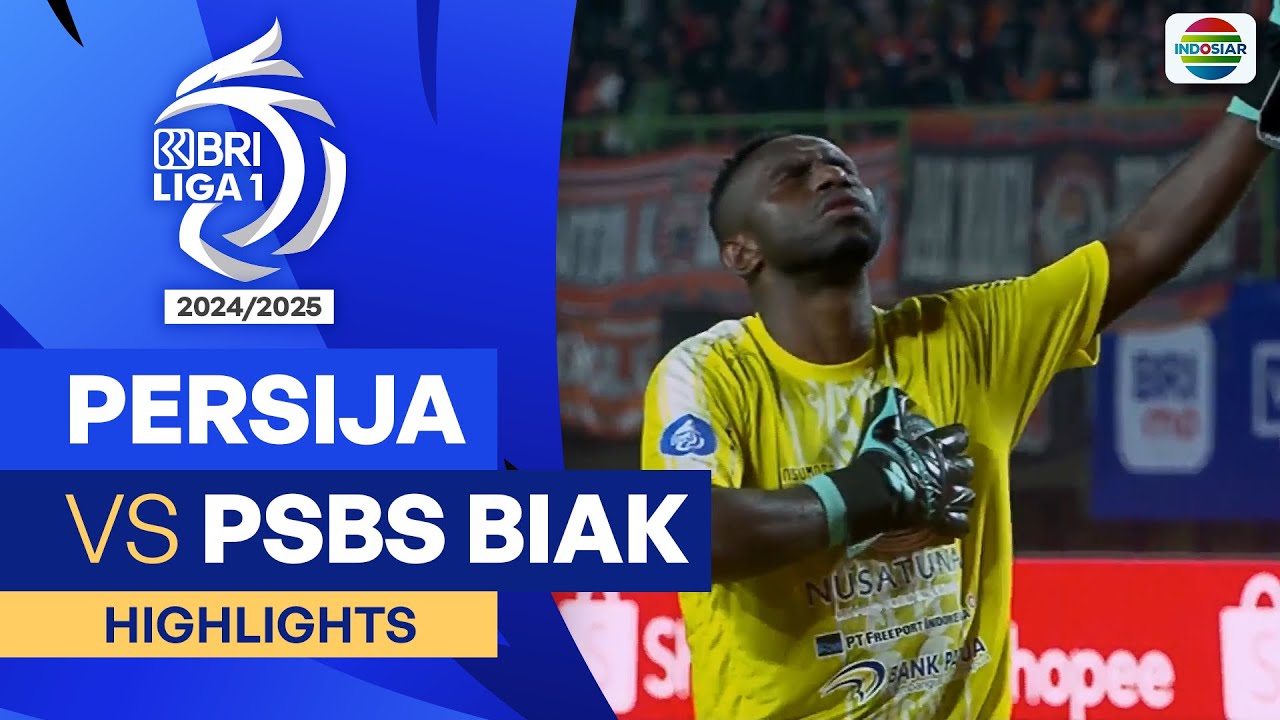 Persija VS PSBS Biak - Highlights | BRI Liga 1 2024/25 - YouTube