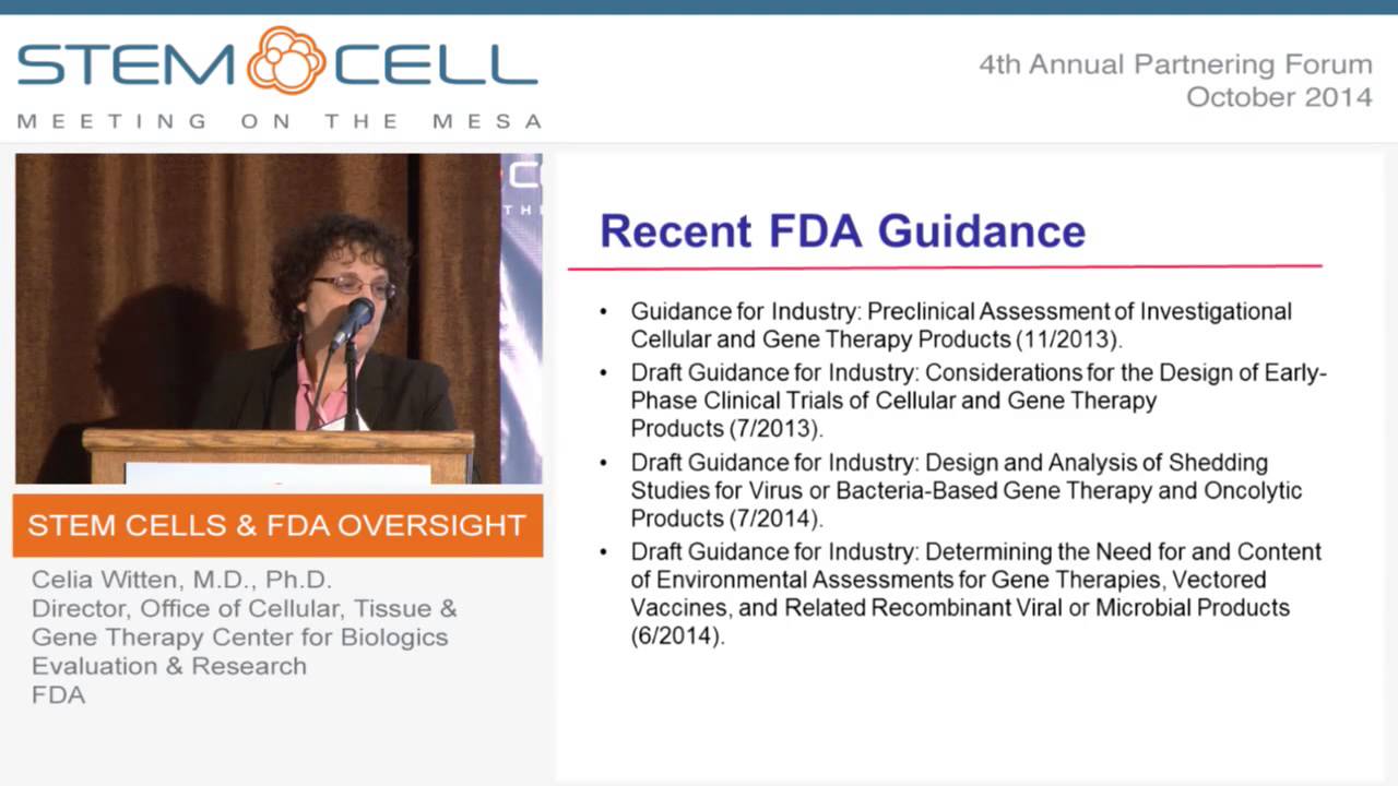 Stem Cells & FDA Oversight - YouTube
