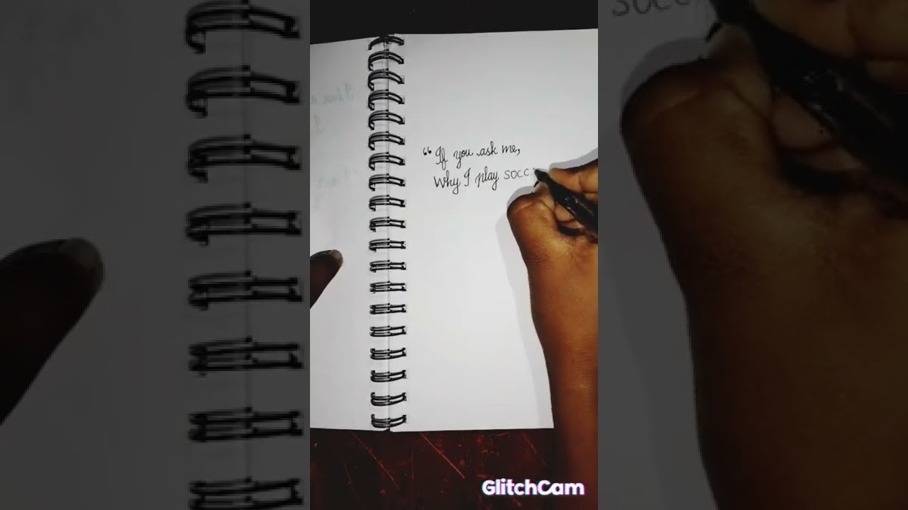 "FOOTBALL" quote || In cursive handwriting || with black pen - YouTube
