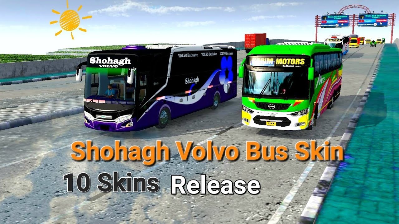 Bangladeshi New Bus Skin For Bus Simulator Indonesia || Shohagh Volvo ...