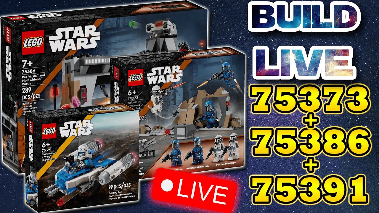 Construction des SETS LEGO 75386, 75373 et 75391 ! - BUILD LIVE - YouTube
