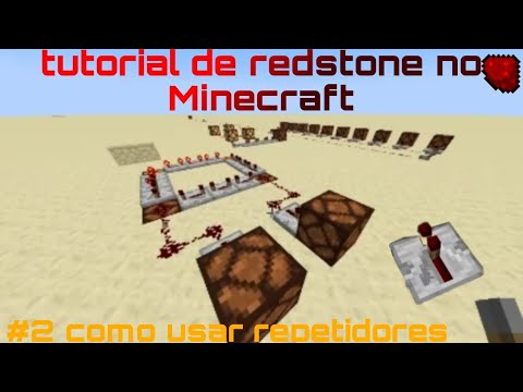 como usar redstone no Minecraft #2 repetidores - YouTube