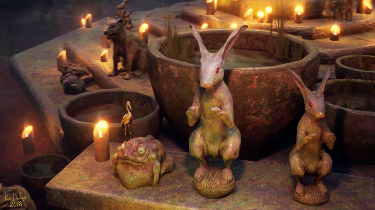 The Animal Shrine - Game Environment, Artstation Challenge Entry ...