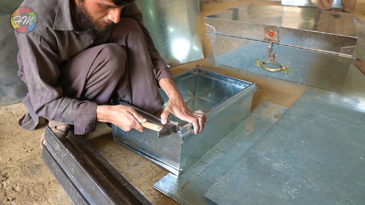 Amazing Making Process of Metal Coffer | How to Make a Metal Storage ...