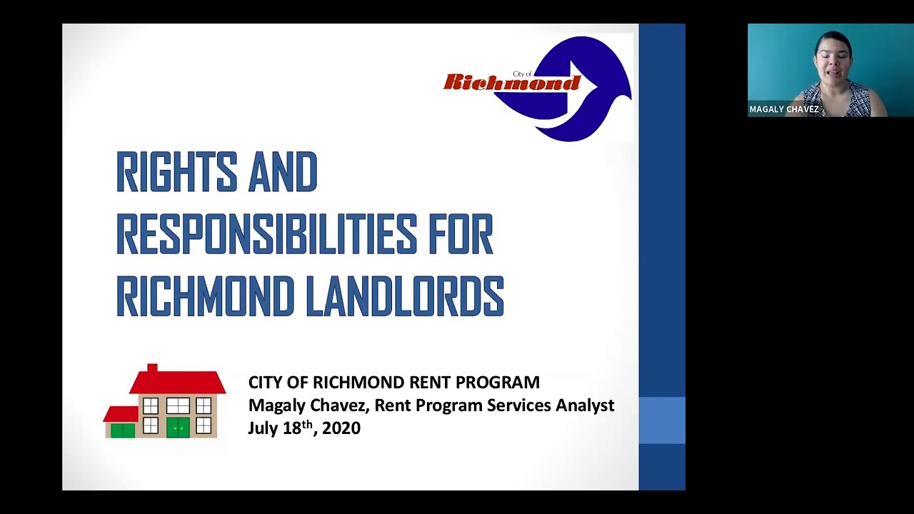 Richmond Rent Program Workshop Webinar - YouTube