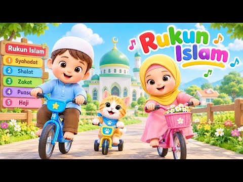 Lagu Anak Islami Rukun Islam | 5 Rukun Islam untuk Anak | Belajar Islam dengan Ceria