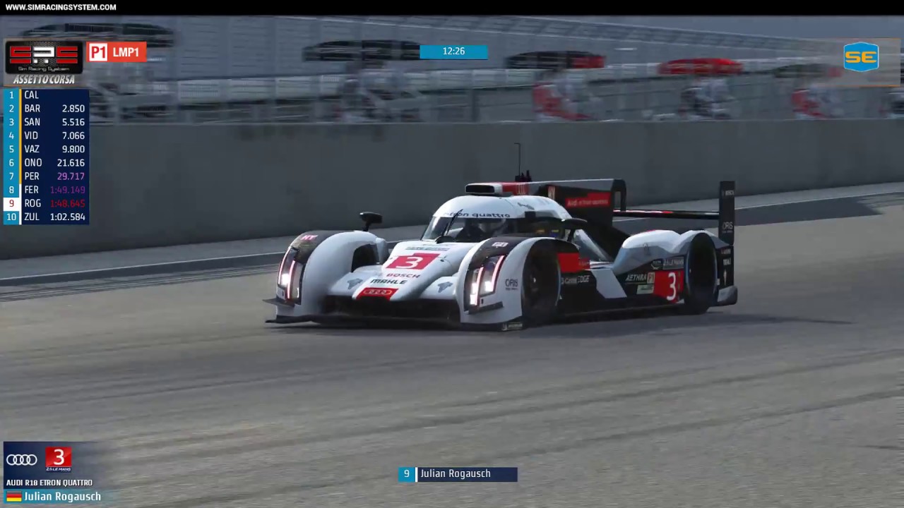 Sim Racing System Live Broadcast - Sim Enthusiast LMP1 @ Silverstone ...