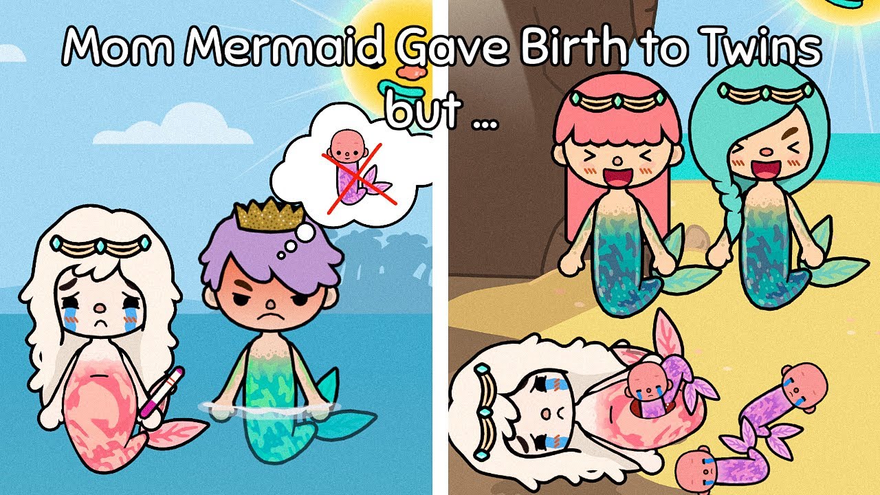 Mom Mermaid Gave Birth to TWINS but …🥺🥀 Sad Story | Toca Boca - YouTube