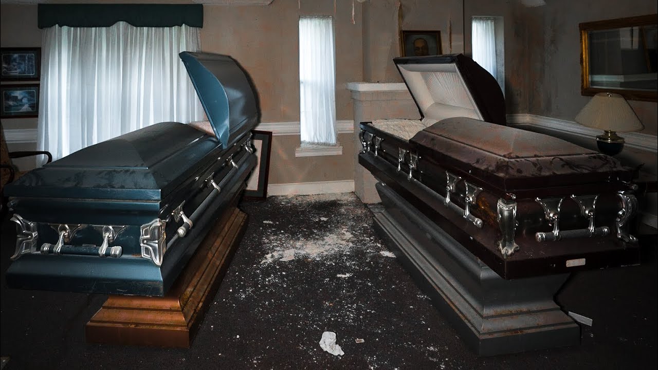 Abandoned Caskets with Body Stains #shorts - YouTube