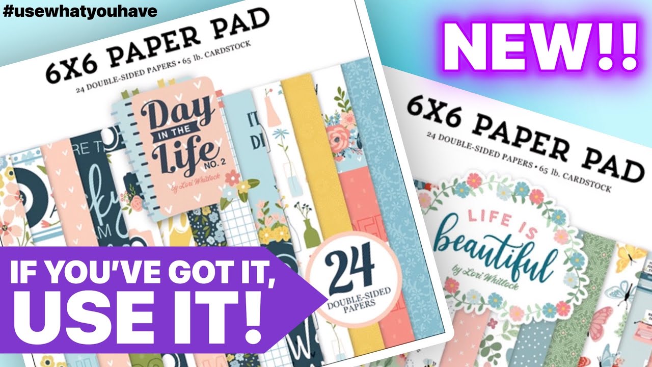 6x6 PAPER PAD PROJECT! Quick & Easy. TOTALLY BEGINNER FRIENDLY! 6x6 ...