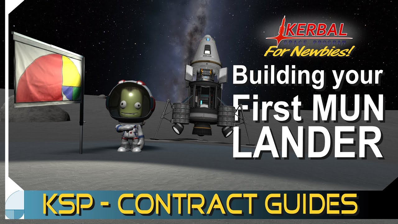 Low Tech Mun Landing | KERBAL SPACE PROGRAM Contract Tutorials - YouTube