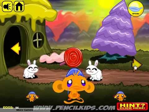 Monkey GO Happy Easter Walkthrough - YouTube
