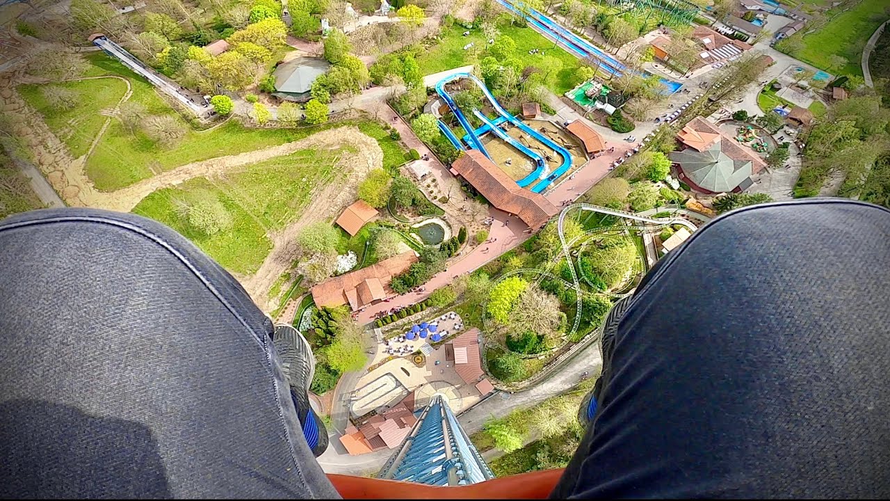 Voltrum | Onride (POV) | 109 Meter Funtime Gyro-Drop Tower | Bayern ...