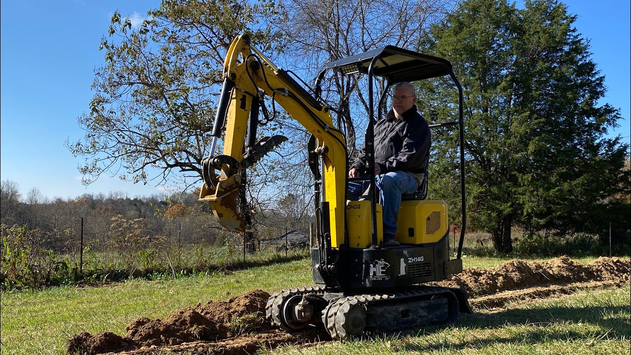 Ripping up hard ground an finishing up the job - YouTube