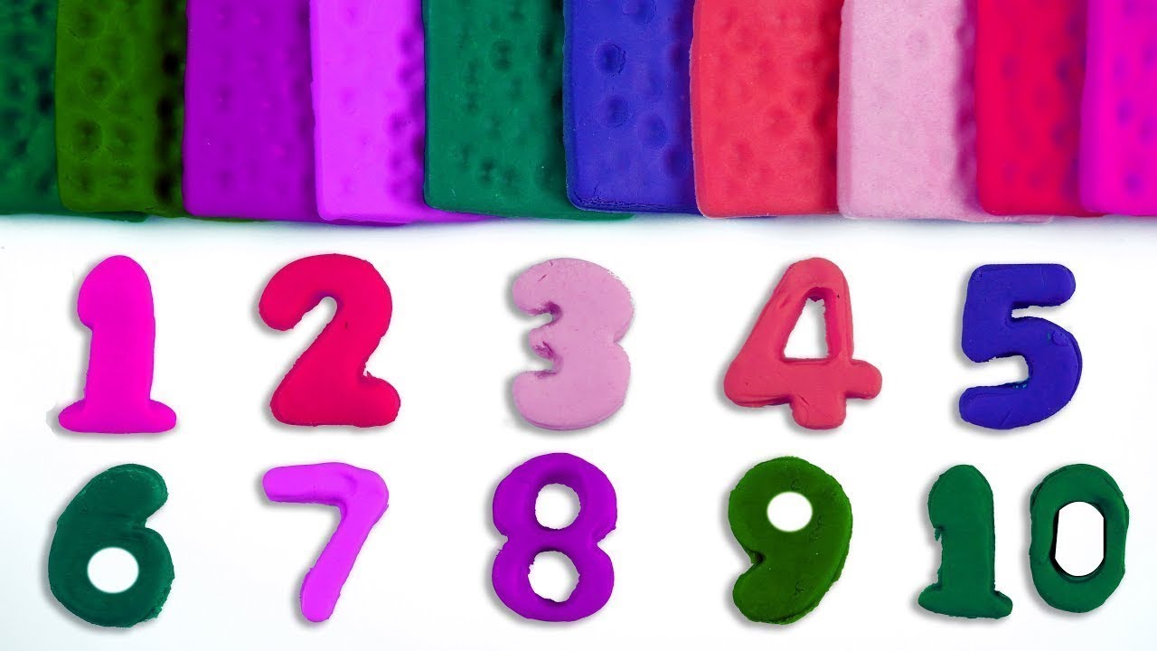 Learn Counting Number 1 to 10 with Play Doh for Kids - YouTube