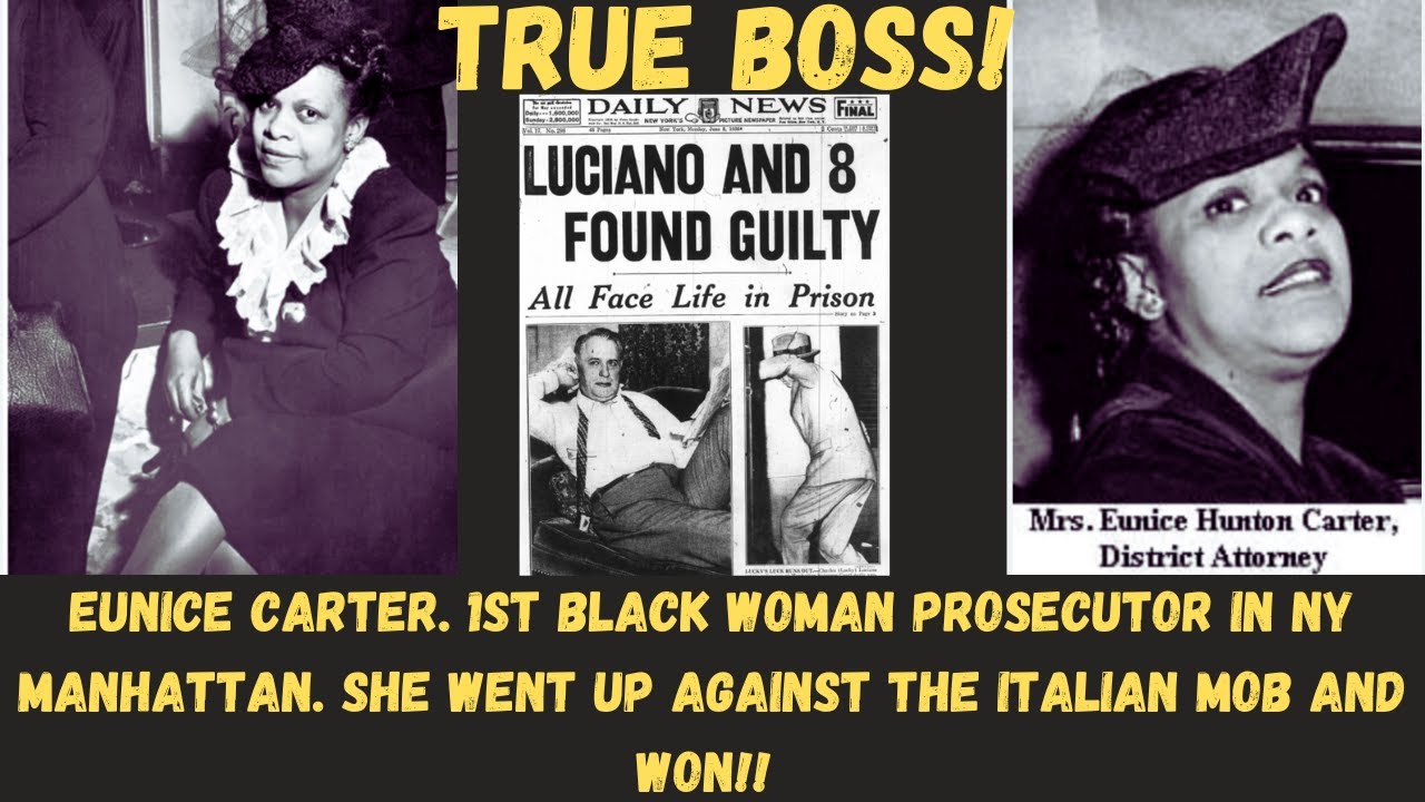 EUNICE CARTER, FIRST BLACK AMERICAN WOMAN, Prosecutor in the United ...