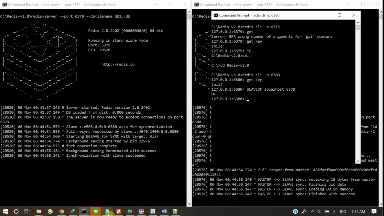 replication redis slave-master different version - YouTube