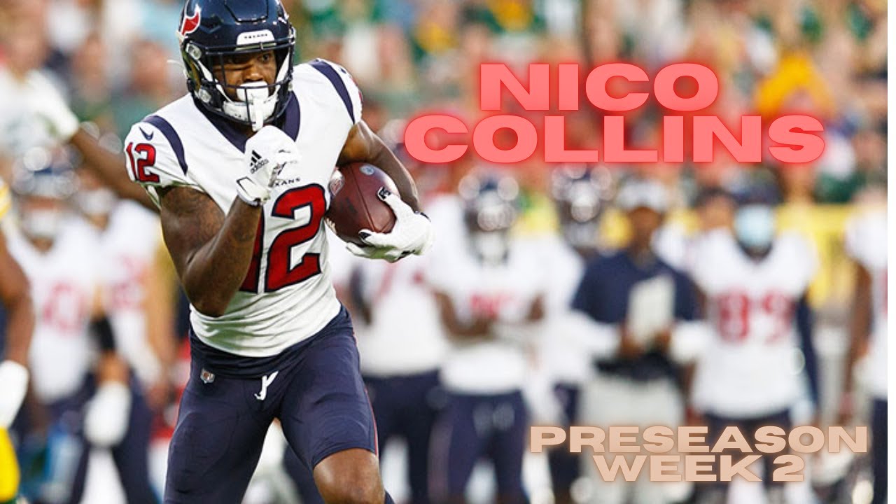 Nico Collins Preseason Week 2 Highlights Vs. Rams! 4 catches, 40 yds, 1 ...