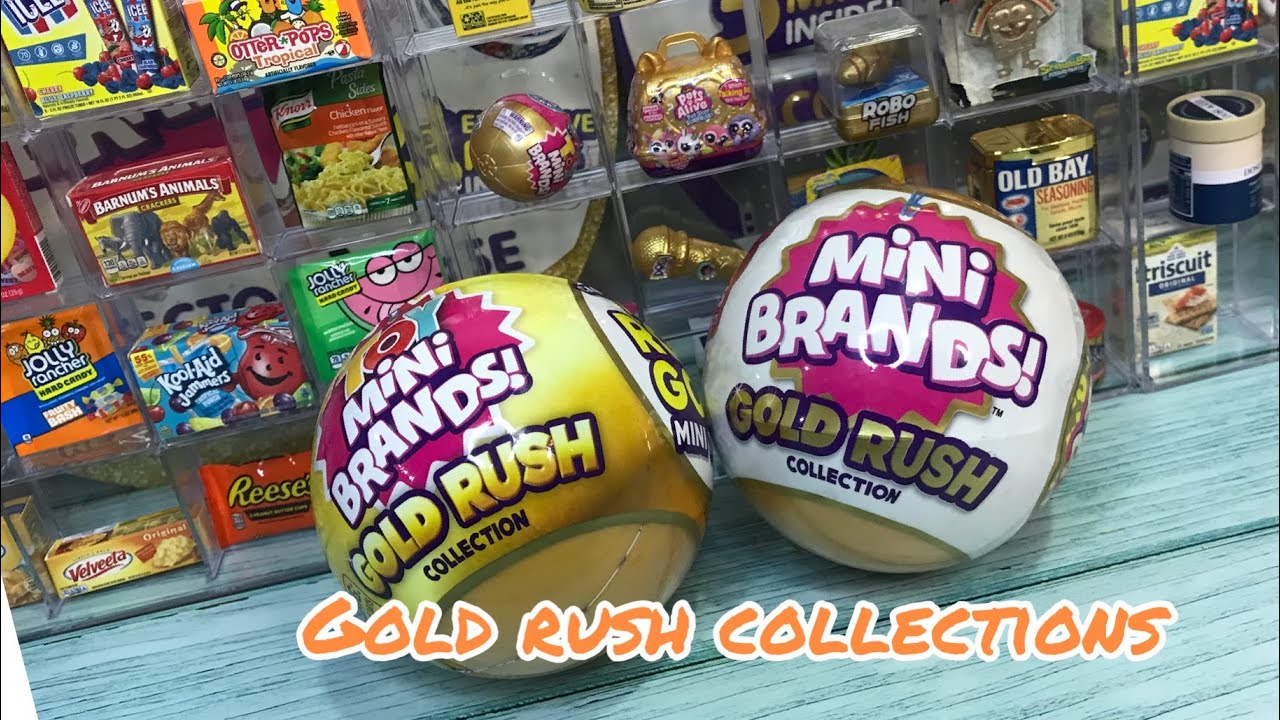 NEW TOY MINI BRANDS GOLD RUSH COLLECTION & MINI BRANDS | UNBOXING - YouTube