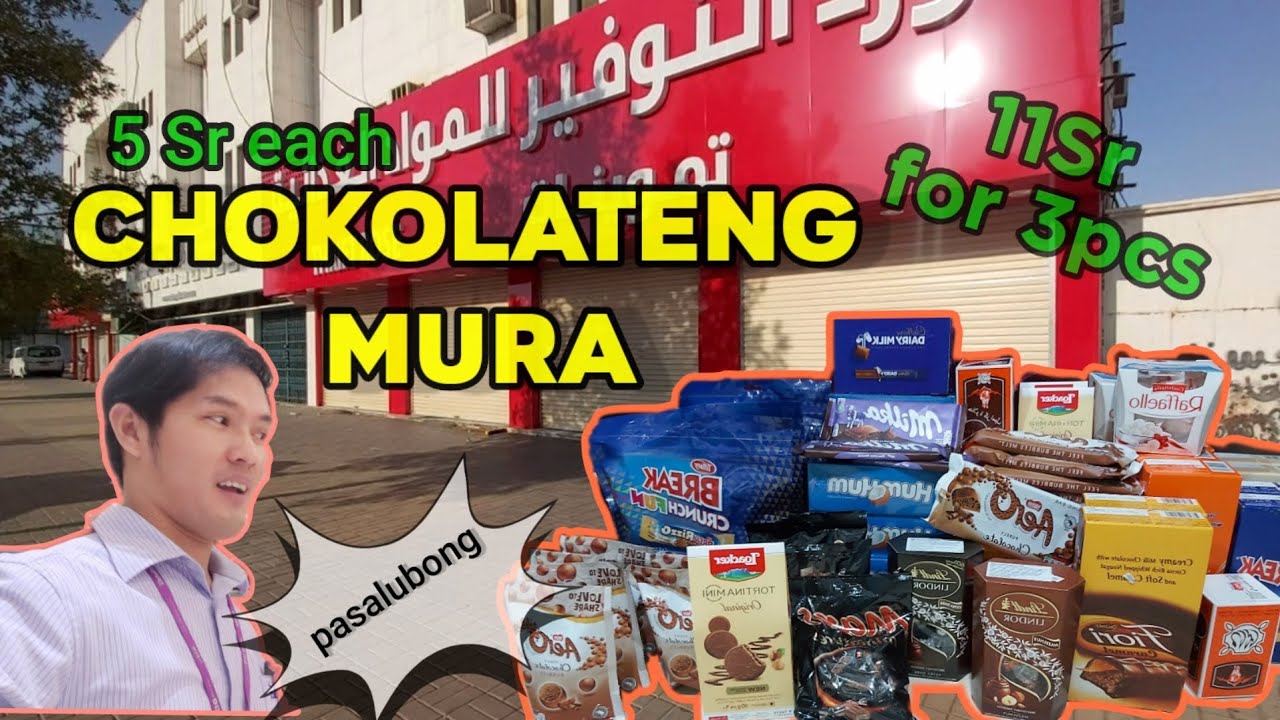Bagsak presyong Chocolate na pasalubong mula sa Riyadh - YouTube