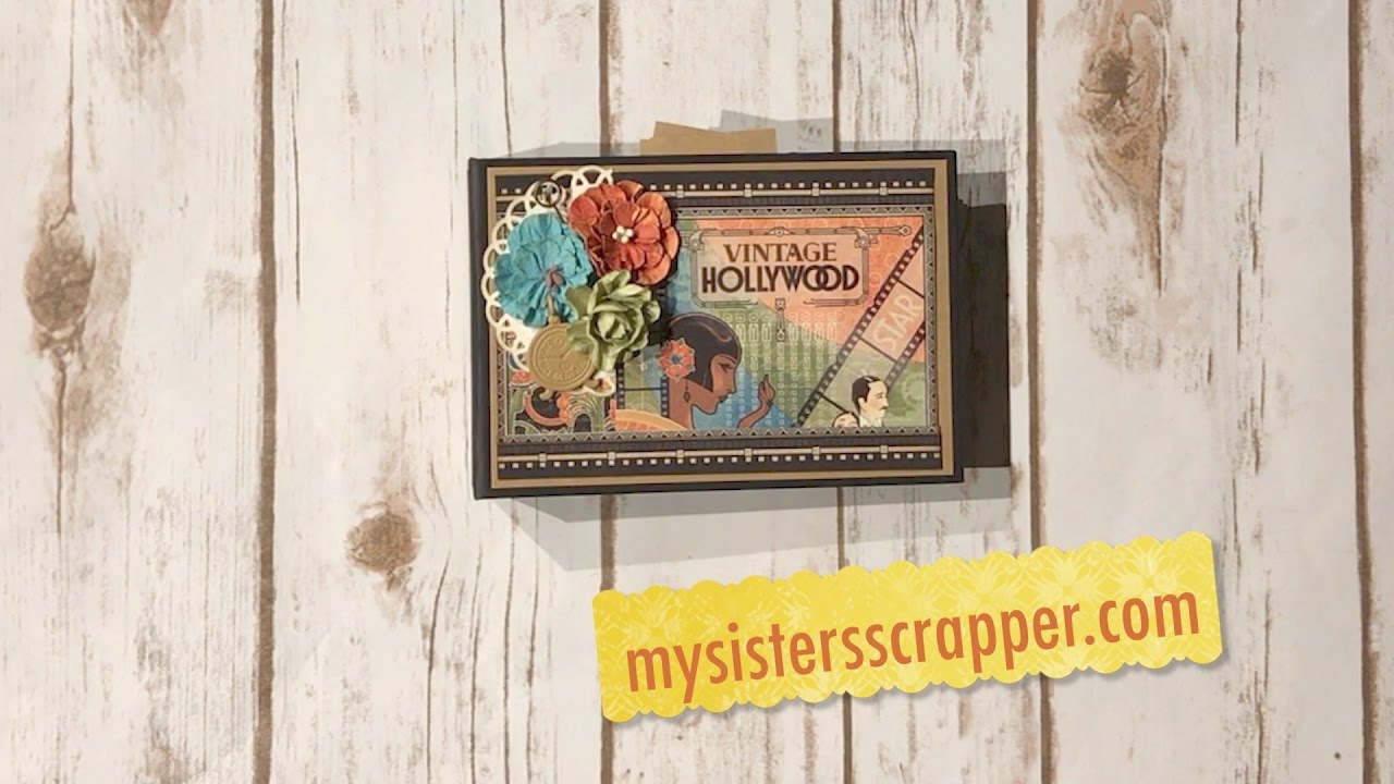 Graphic 45 Vintage Hollywood Easy Mini Album - YouTube